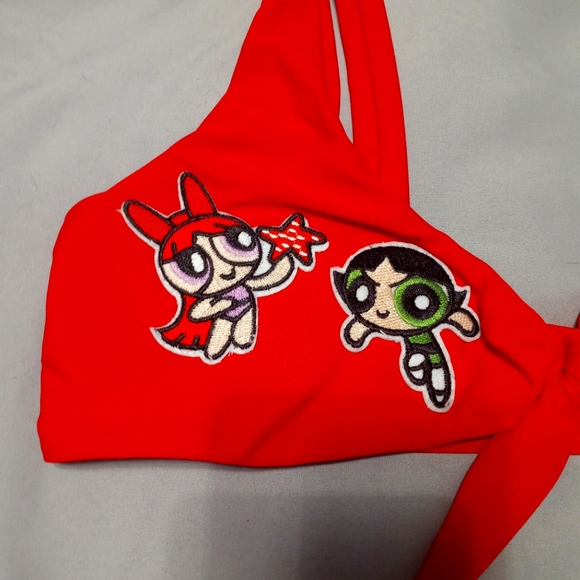 SHEIN | Swim | Reworked Red Powerpuff Girls Bikini | Poshmark